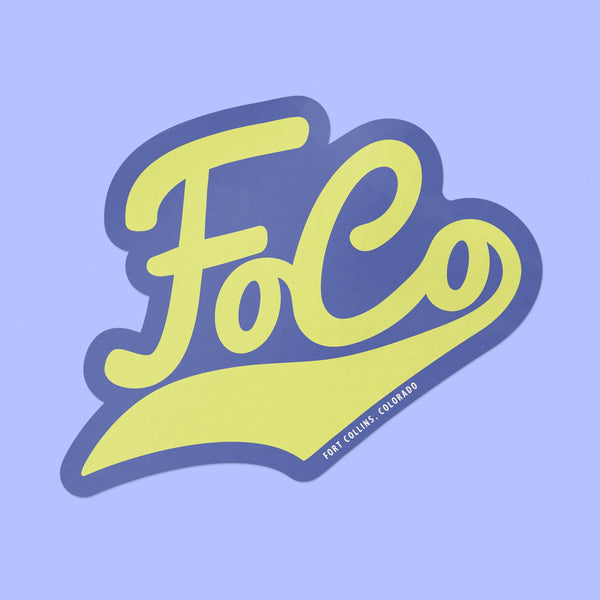 FoCo Vinyl Large Sticker - green - Endless August Supply Co