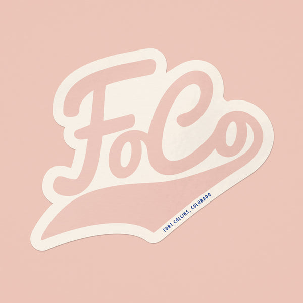 FoCo Vinyl Large Sticker - pink - Endless August Supply Co