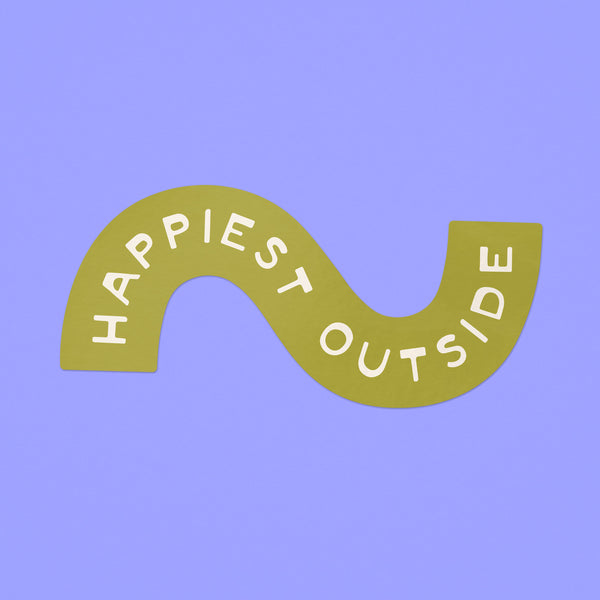 Happiest Outside Large Sticker - Endless August Supply Co