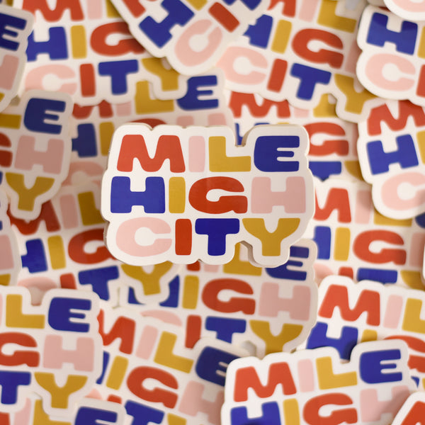 Mile High City Glossy Large Sticker - Endless August Supply Co